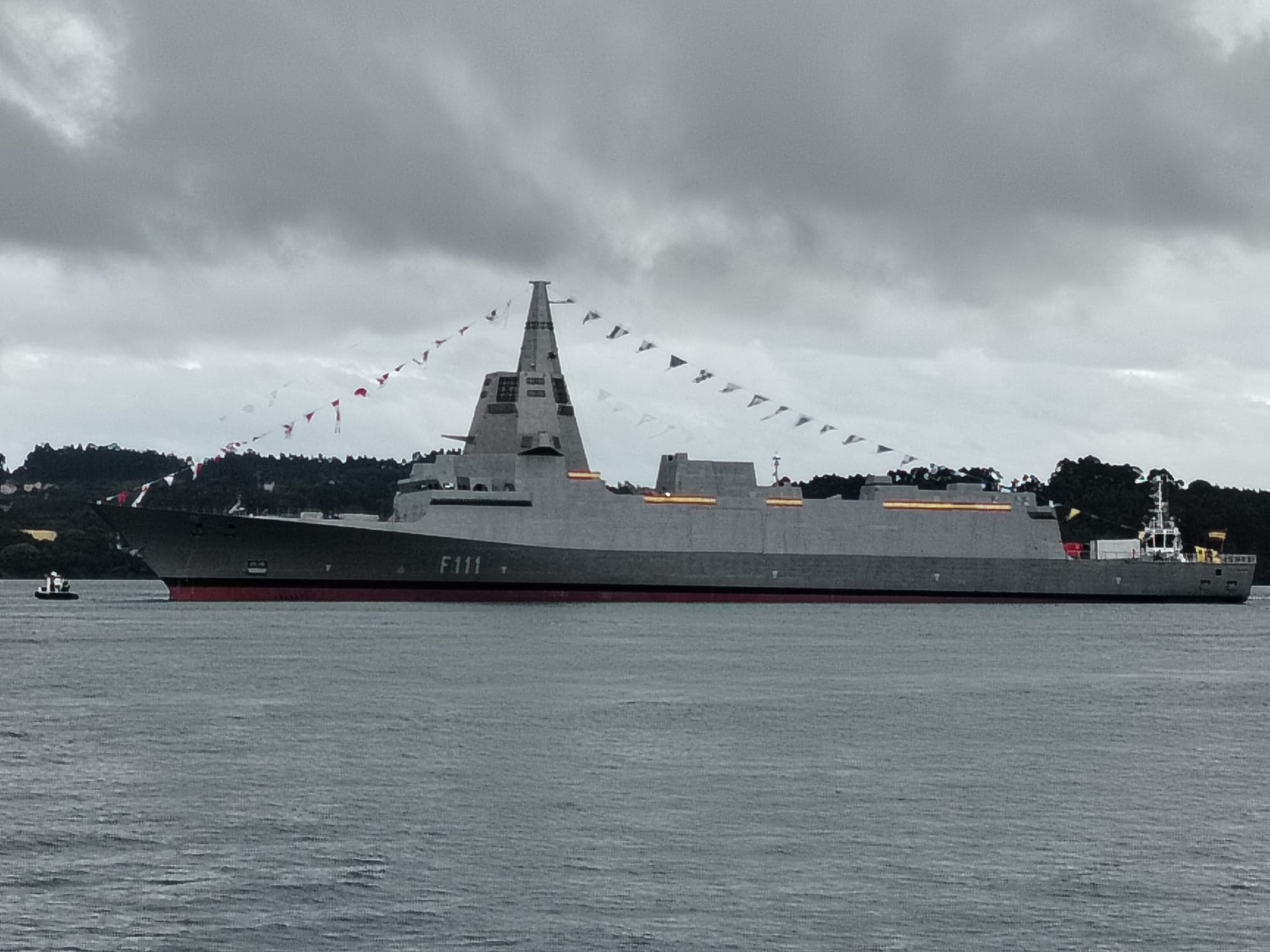 西班牙Navantia公司:舉行西班牙海軍首艘新型F-110型Bonifaz級Bonifaz (F111)號護衛艦護衛艦下水典禮－阿棟的部落格｜痞客邦