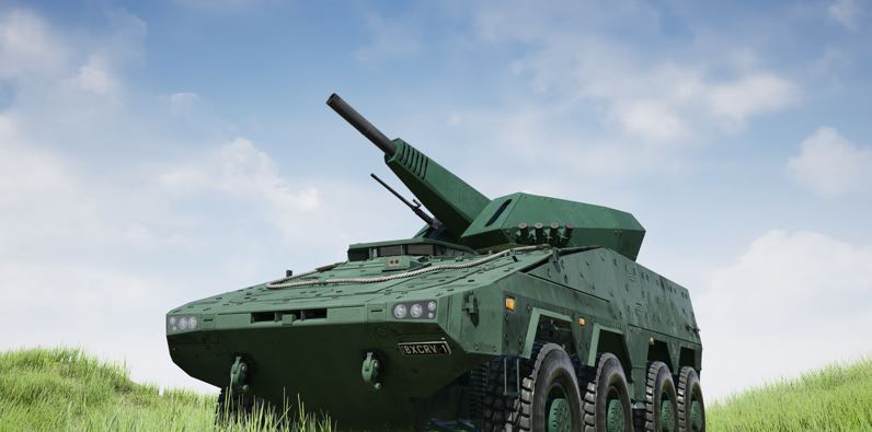 La torre Crossbow convierte incluso un 6x6 en un vehículo portamortero ...