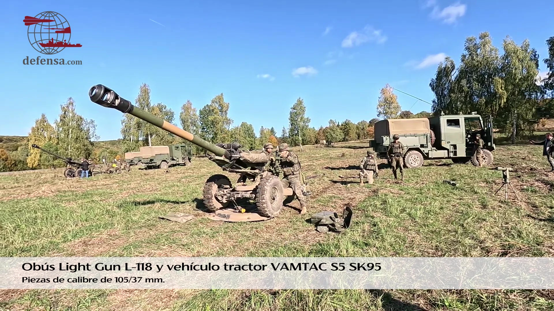 Obús Light Gun L-118 del Ejército de Tierra desplegado en Eslovaquia ...