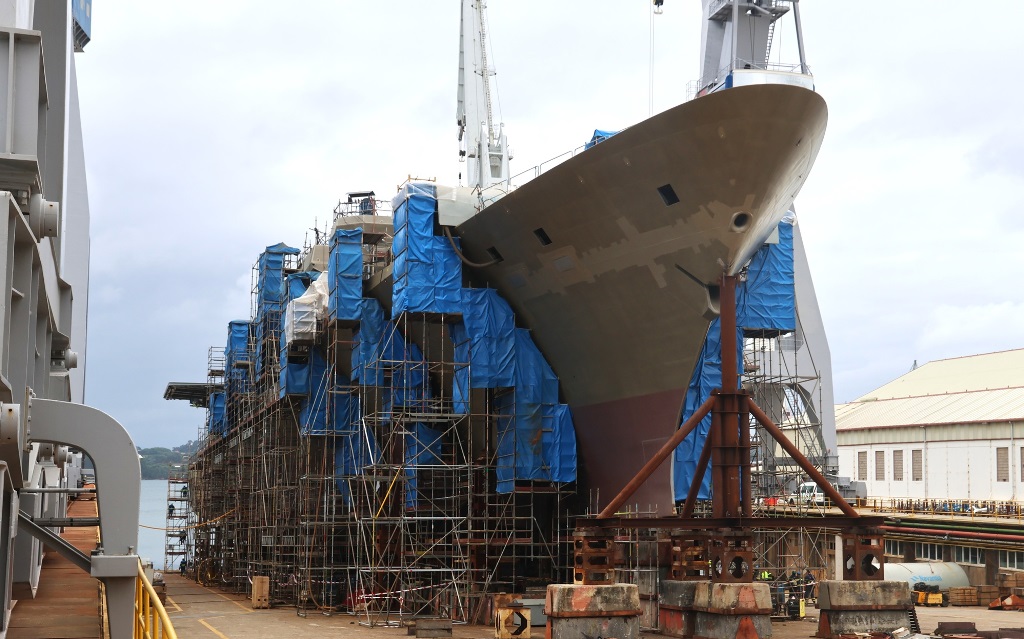 La nueva fragata “Bonifaz”, la primera F-110, en imágenes - Noticias ...