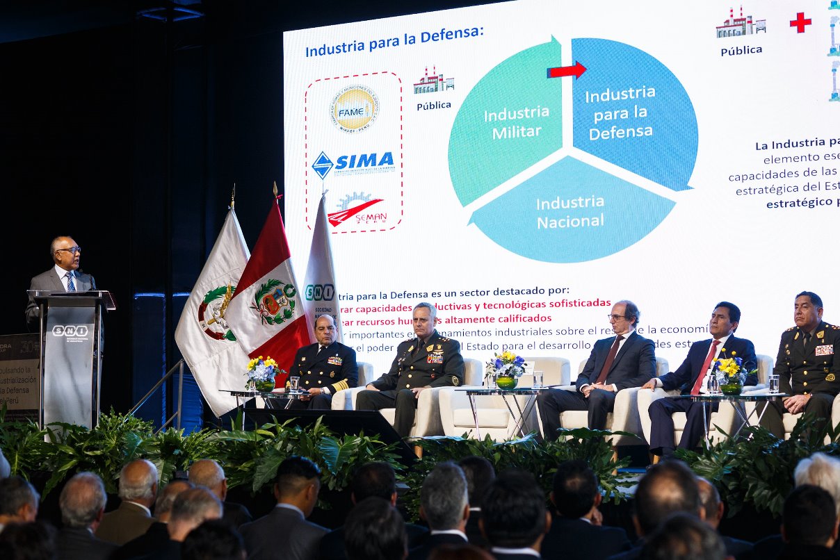 El primer foro Industria de Defensa como Política de Estado” en Perú ...