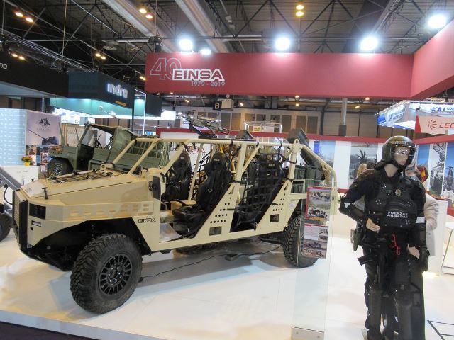 EINSA presenta su vehículo NETON dotado de un sistema de ataque ...