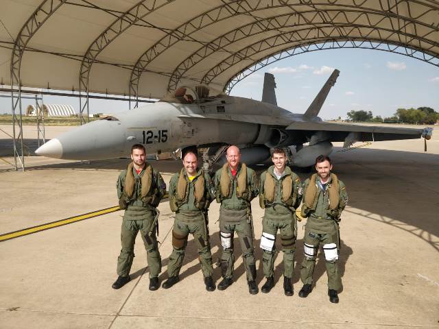 Los cinco F-18 del Ala 12 regresan de la misión Baltic Air Policing ...