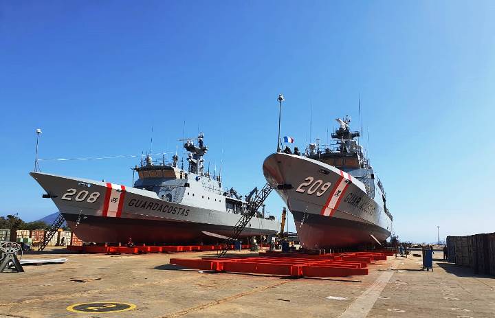 Bautizo y botadura de las patrulleras BAP Río Tumbes y BAP Río Locumba ...