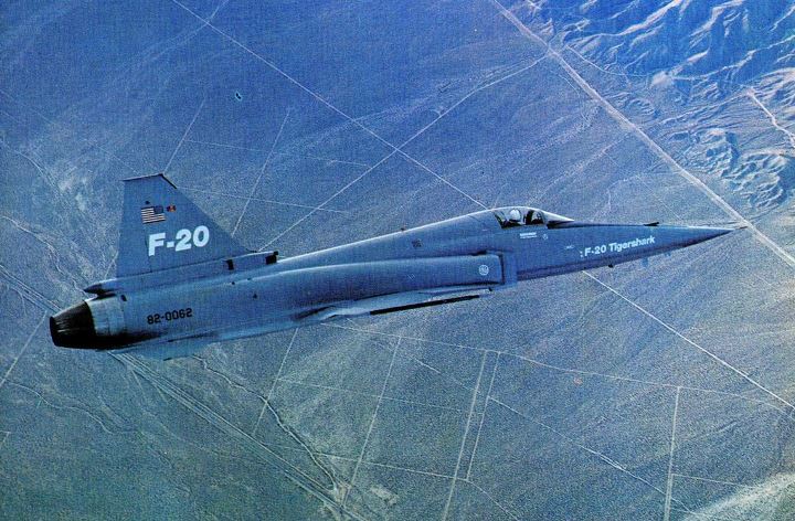 Tras el rotundo éxito del F-5, el fracaso total del F-20 “Tigershark ...