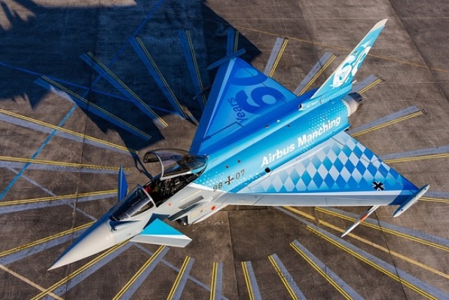 El espectacular Eurofighter con el que Airbus celebra sus 60 años en ...