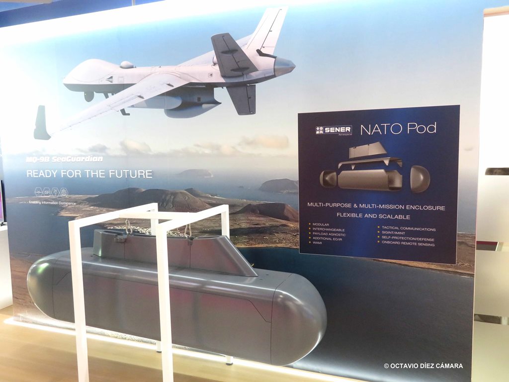 El NATO Pod de Sener listo para integrarse en avanzados RPAS marítimos ...
