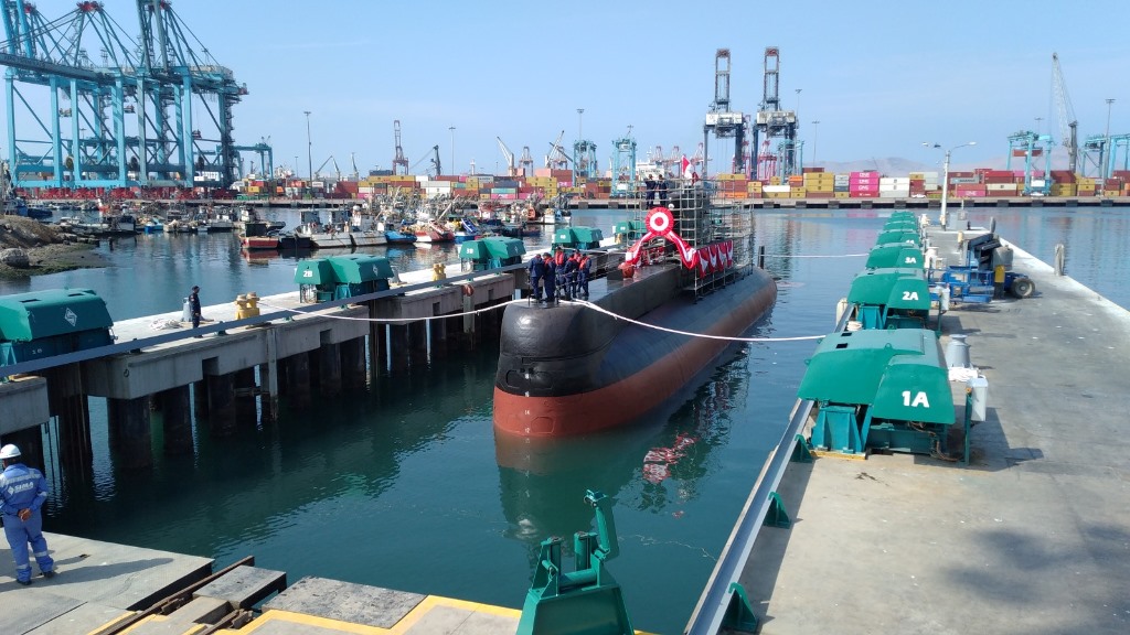 Submarino BAP Chipana Marina de Guerra Perú inicia fase de pruebas ...